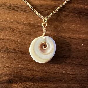 Jewelry | Mermaid Money Shiva Eye Shell Operculum Pacific Cats Eye ...